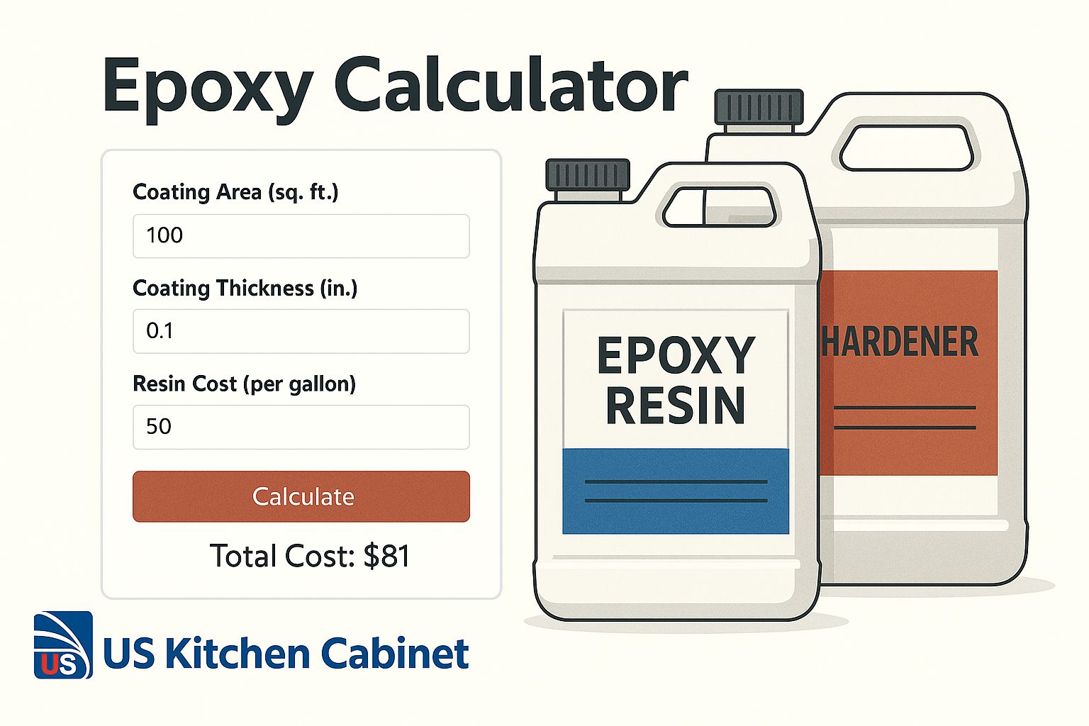 Epoxy Calculator - Accurate Resin Volume & Cost Estimation